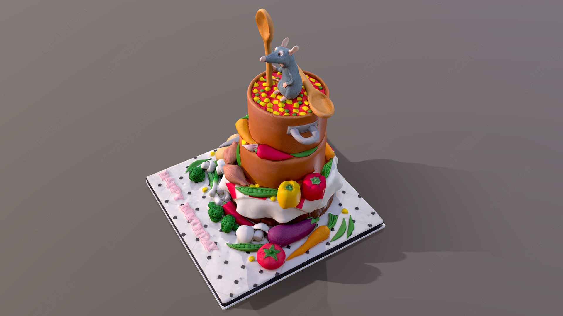 3D Ratatouille Cake Model - TurboSquid 2022066