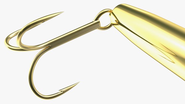 3D Gotcha Metal Gold Body Fishing Lure - TurboSquid 1827193