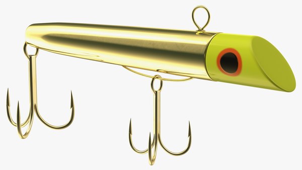 3D Gotcha Metal Gold Body Fishing Lure - TurboSquid 1827193