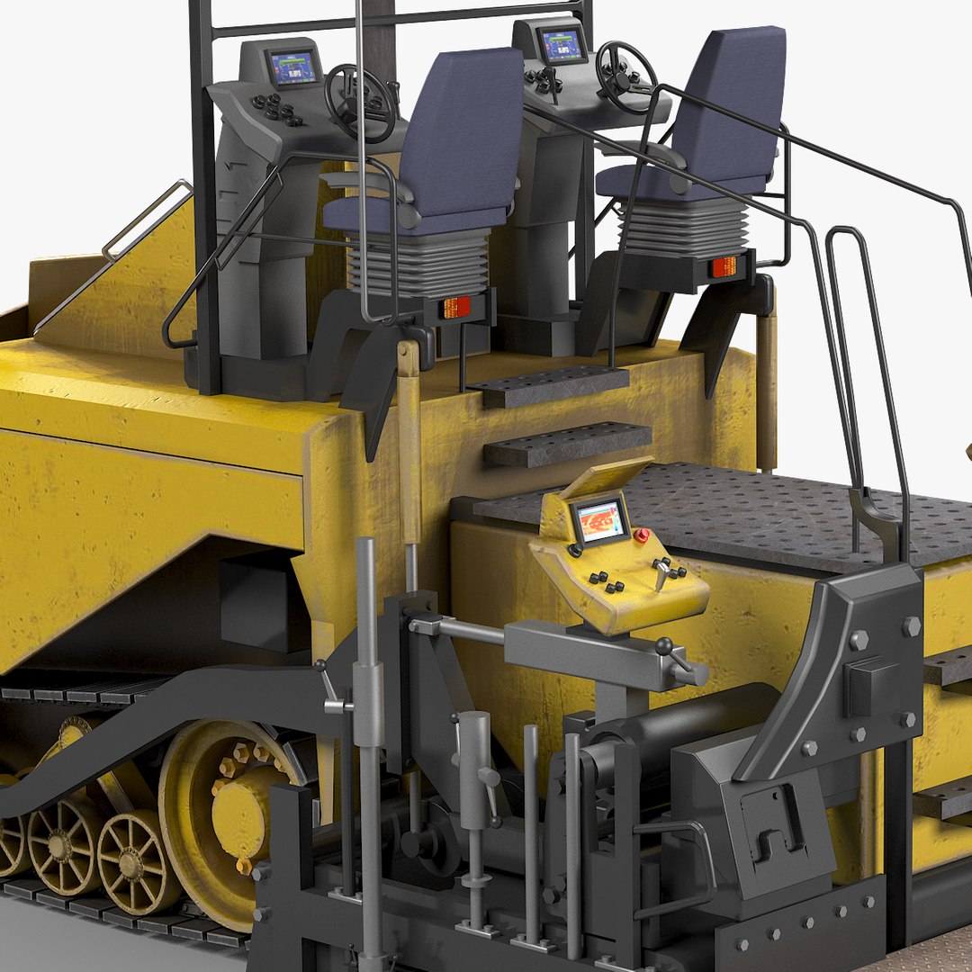 Asphalt paver 3D model - TurboSquid 1430260