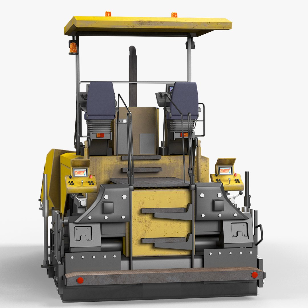 Asphalt paver 3D model - TurboSquid 1430260