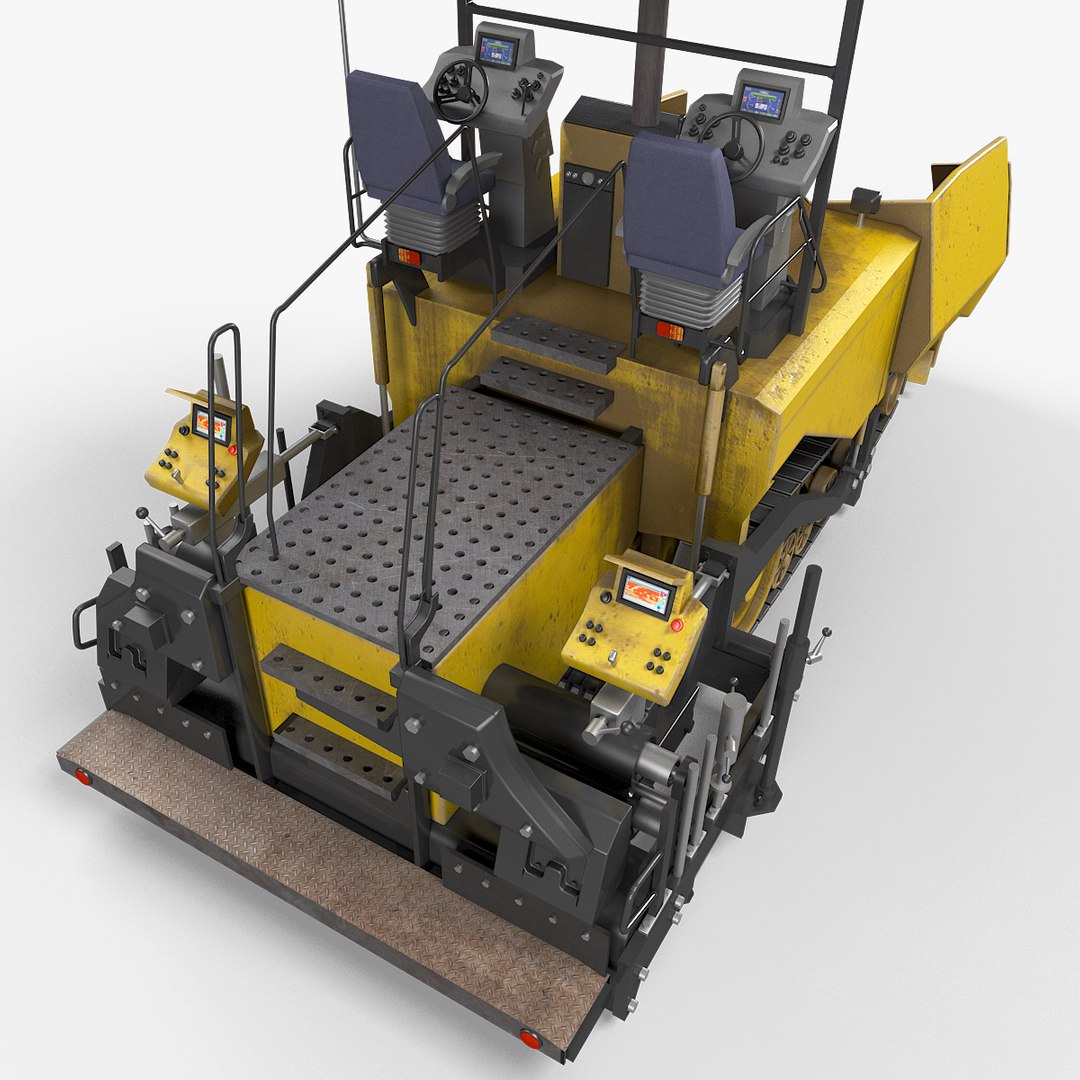 Asphalt paver 3D model - TurboSquid 1430260