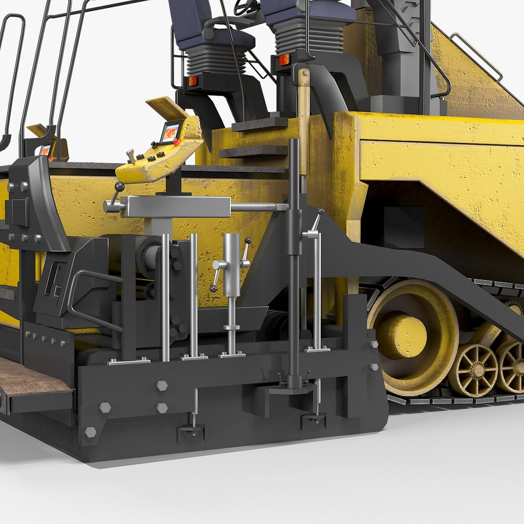 Asphalt paver 3D model - TurboSquid 1430260