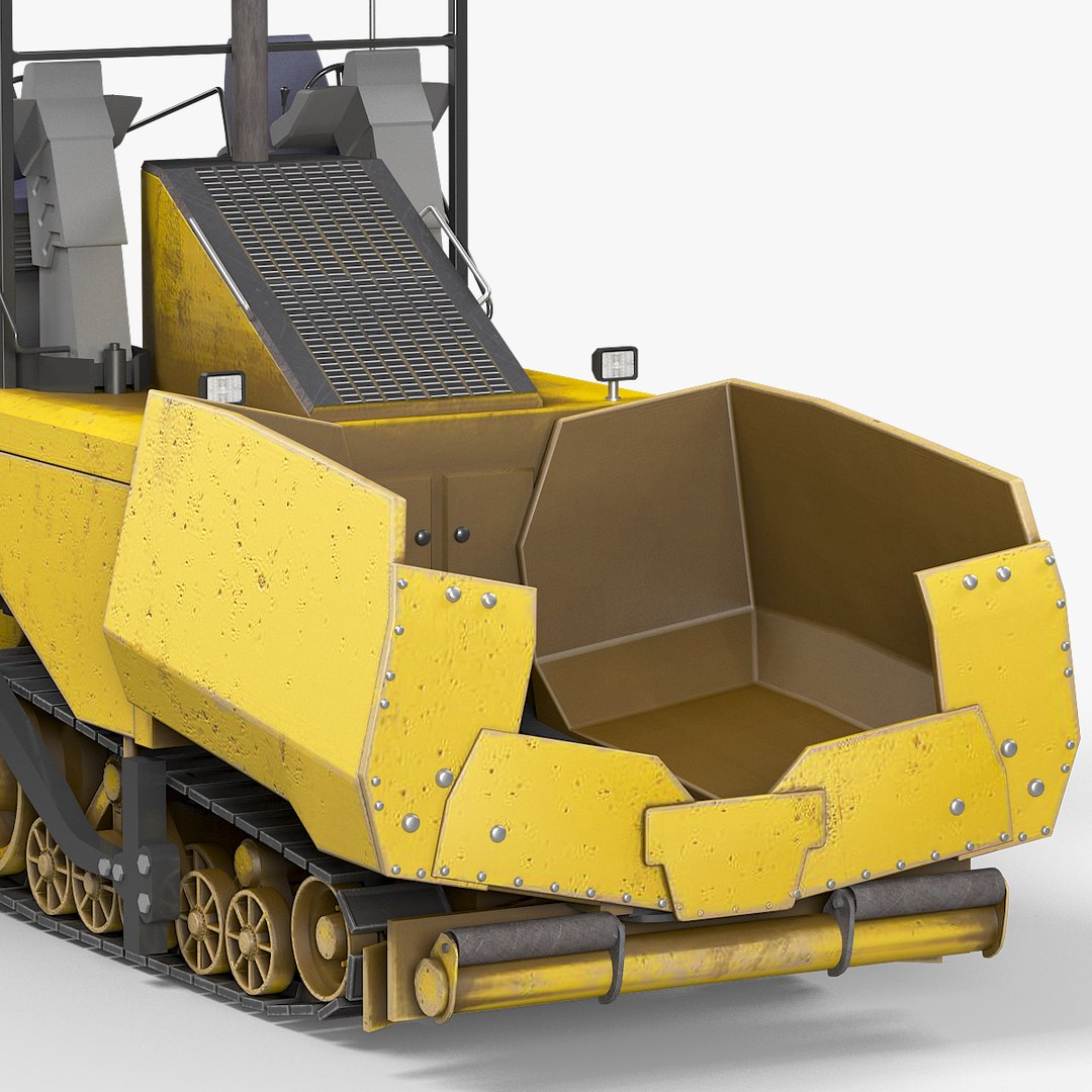 Asphalt paver 3D model - TurboSquid 1430260