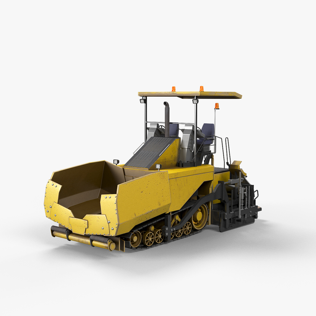 Asphalt paver 3D model - TurboSquid 1430260