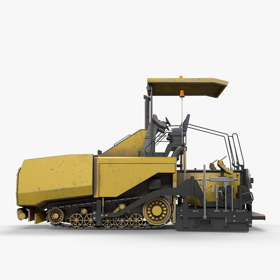 Asphalt paver 3D model - TurboSquid 1430260