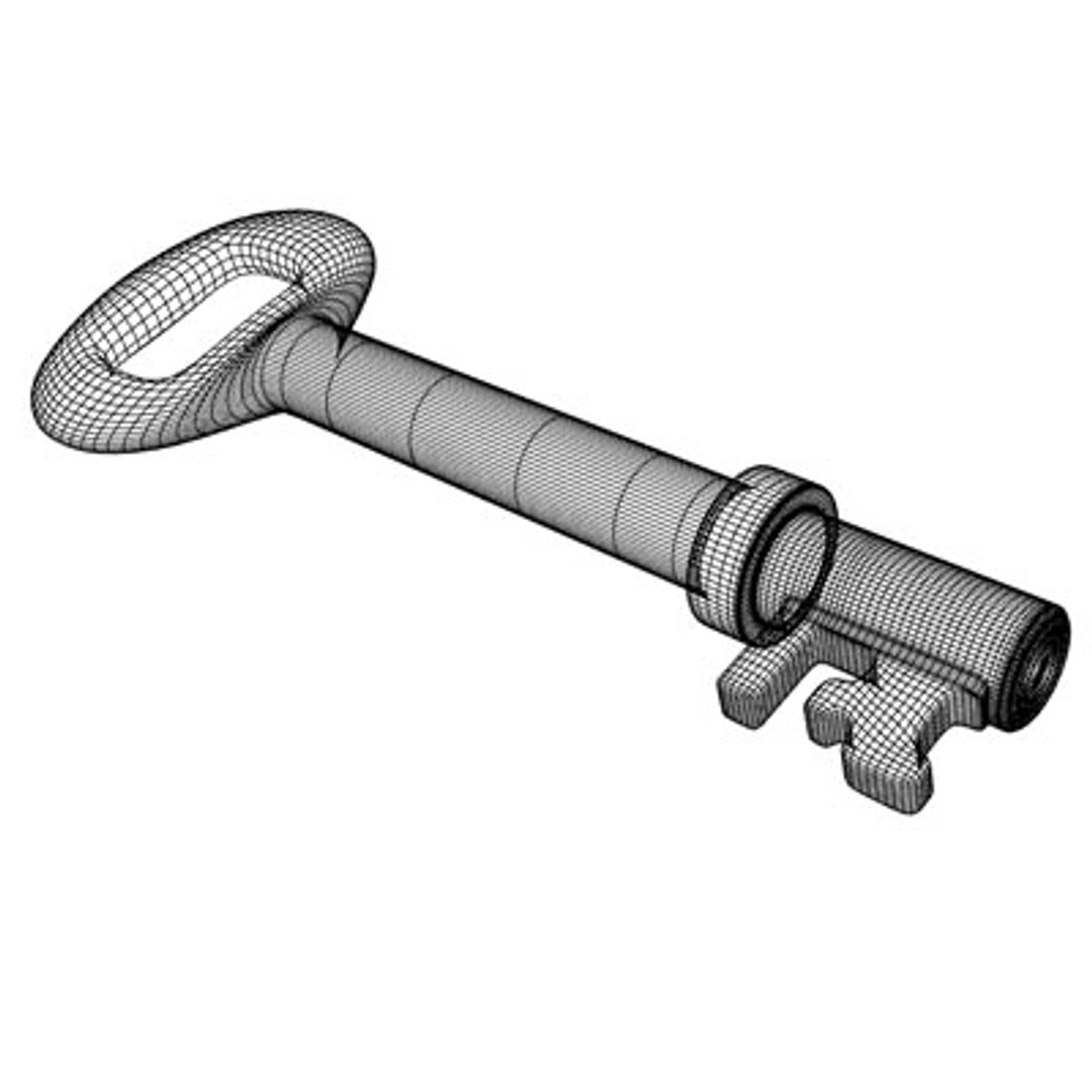 3d key model