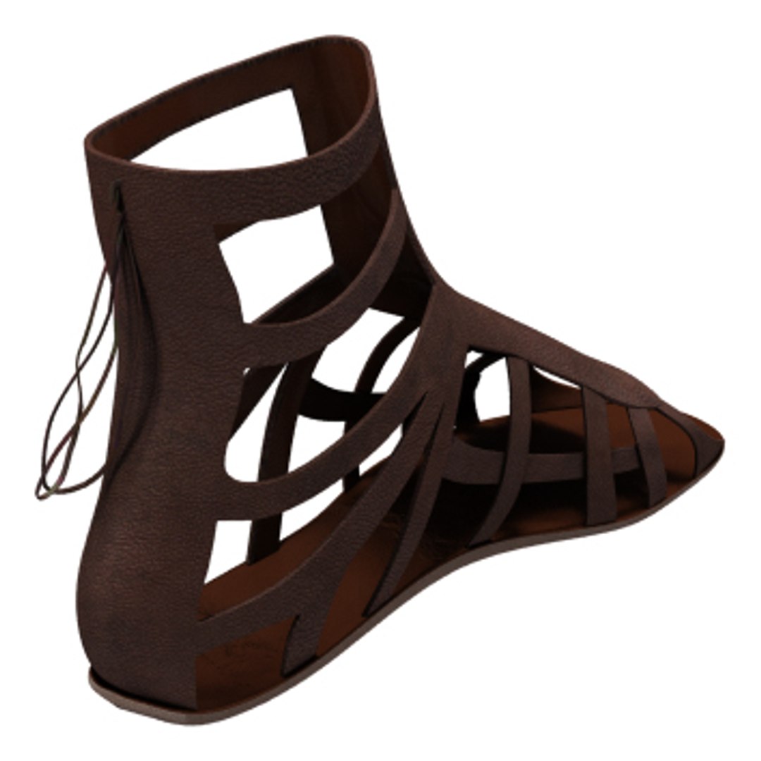 Roman Sandal 3d Fbx