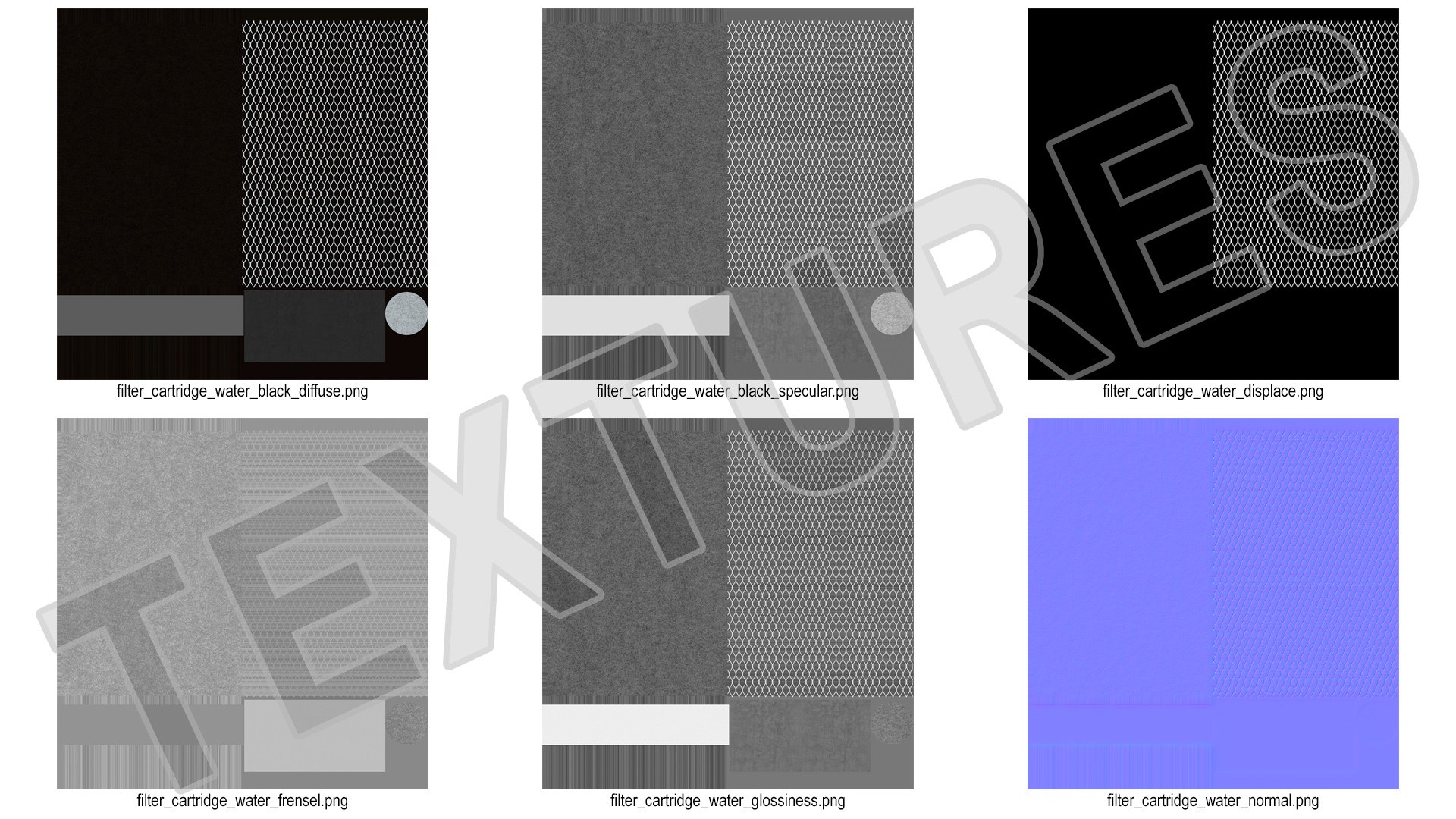 3D Universal Carbon Block Water Filter Cartridge model - TurboSquid 1734864