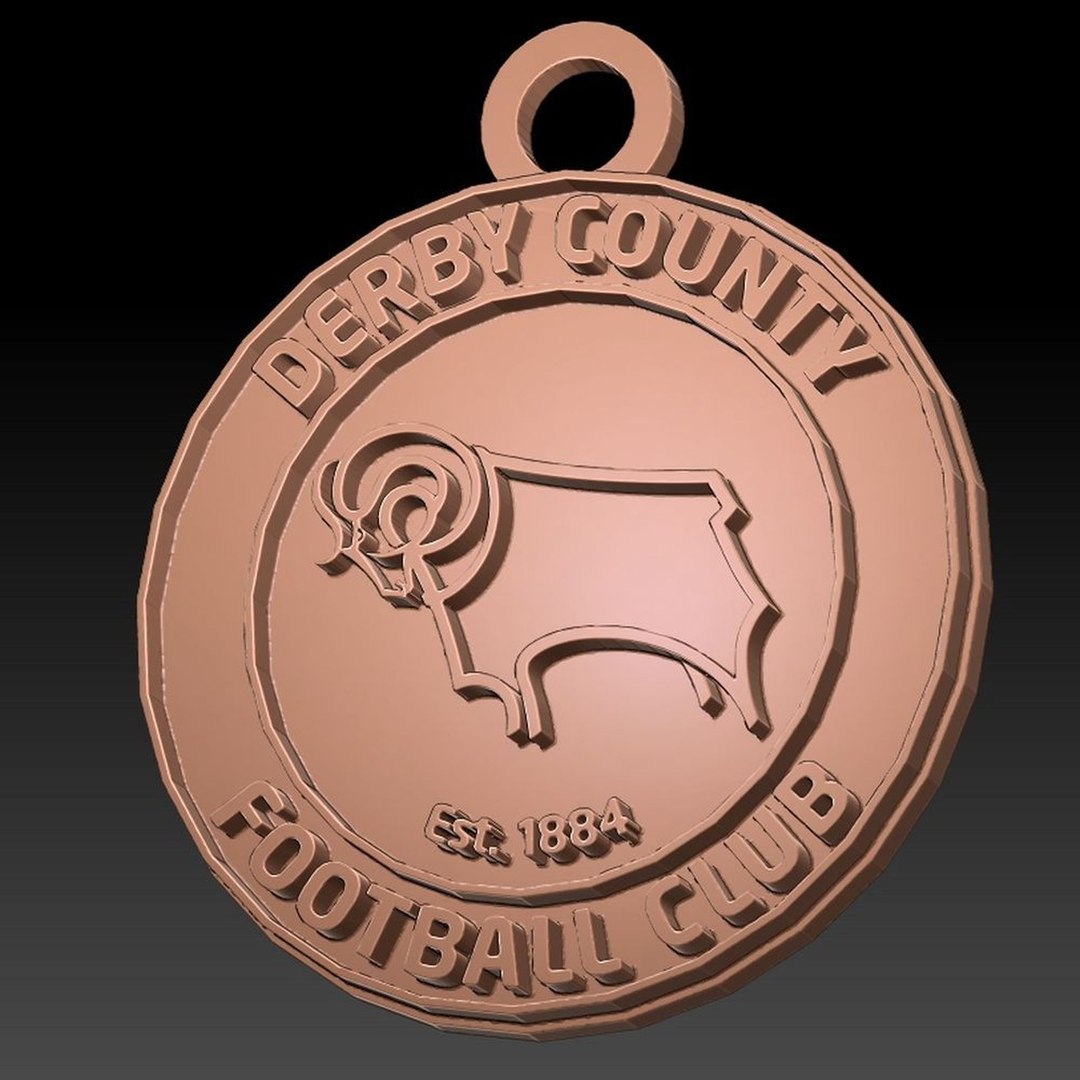 Derby County FC Keychan Logo Printable And Renderable Model ...