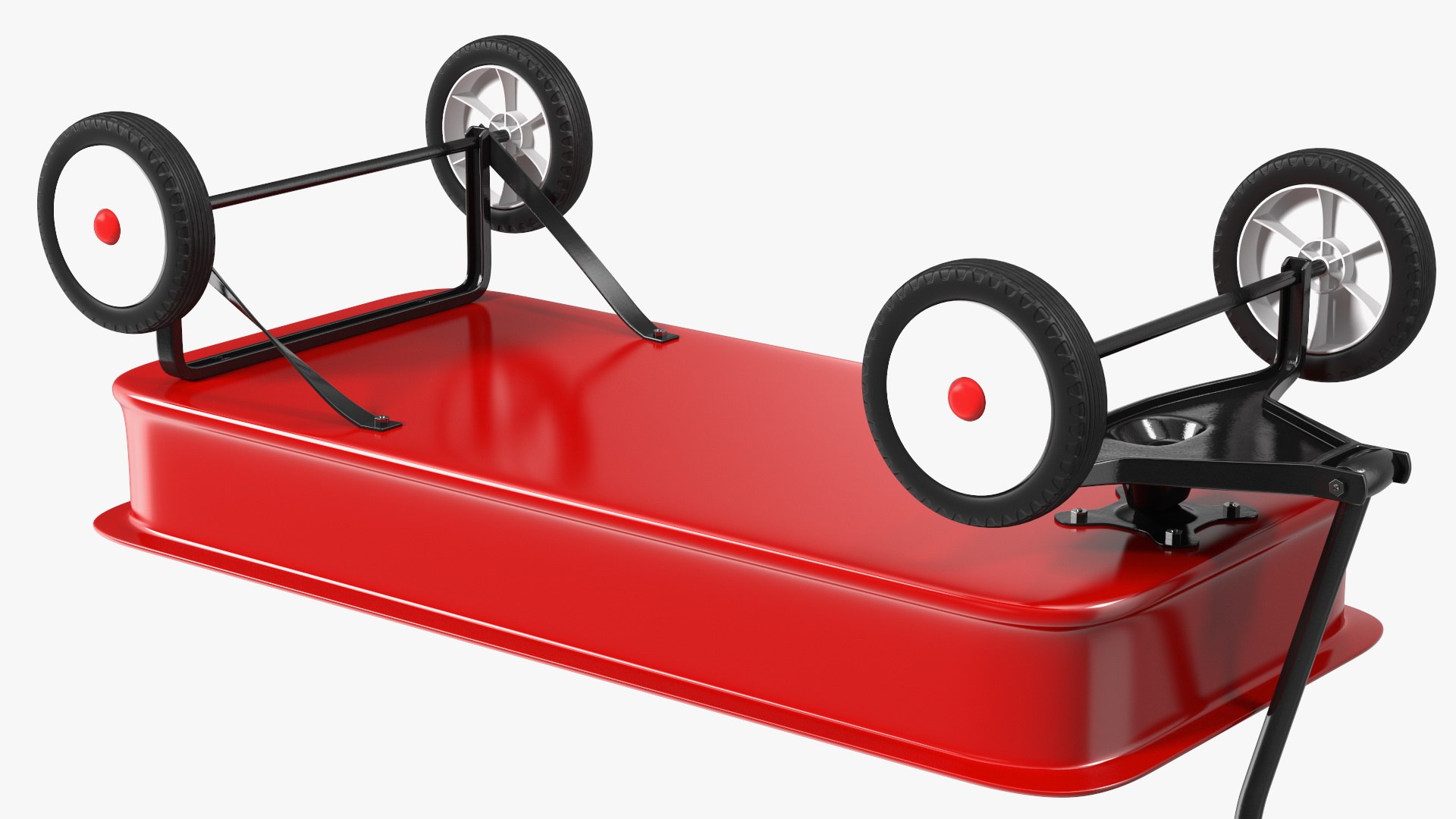 3D Model Little Red Toy Wagon - TurboSquid 2130172