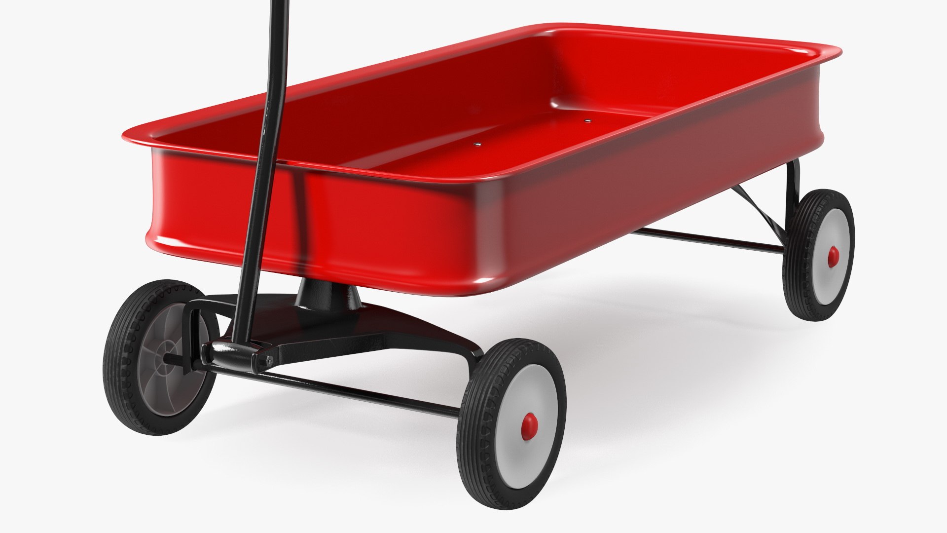 3D Model Little Red Toy Wagon - TurboSquid 2130172