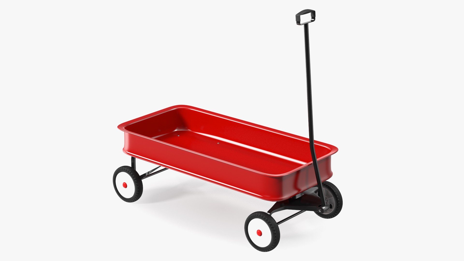 3D Model Little Red Toy Wagon - TurboSquid 2130172