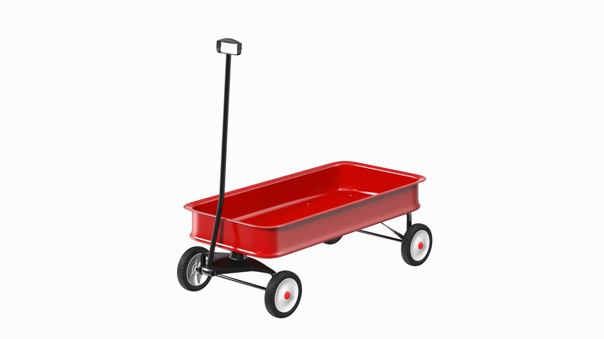 3D Model Little Red Toy Wagon - TurboSquid 2130172