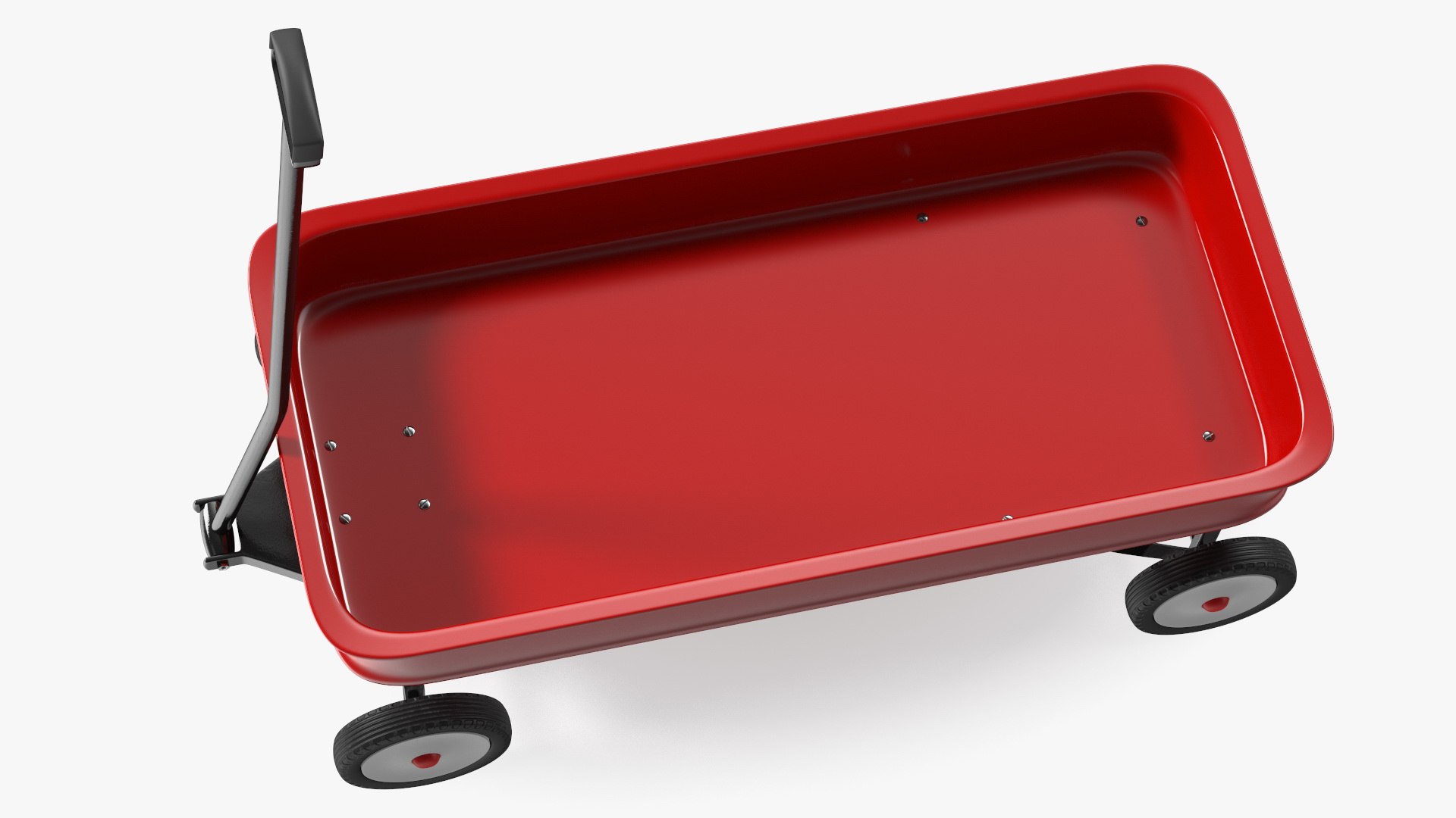 3D Model Little Red Toy Wagon - TurboSquid 2130172