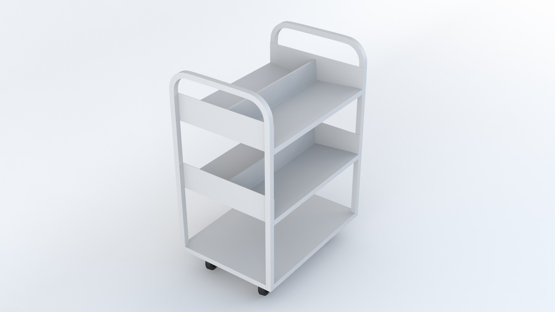 Library Trolley 3D Model - TurboSquid 1243599