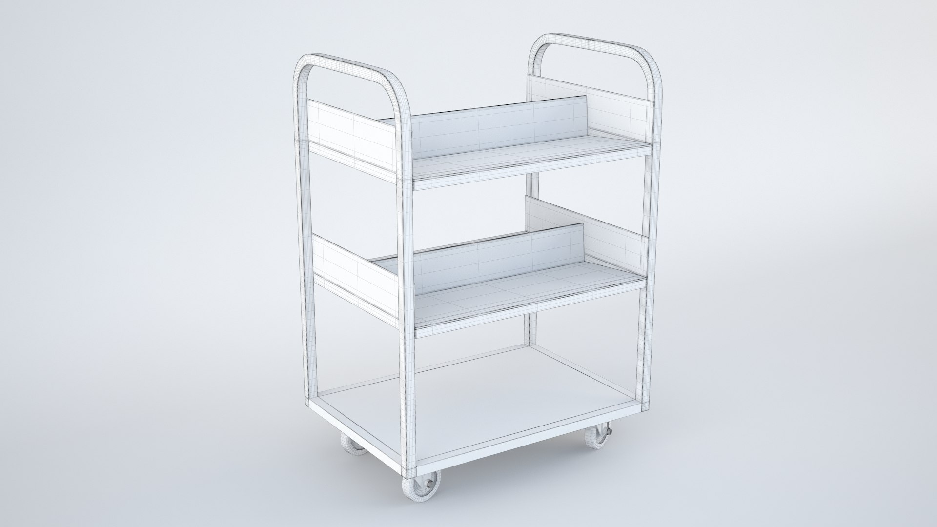 Library Trolley 3D Model - TurboSquid 1243599