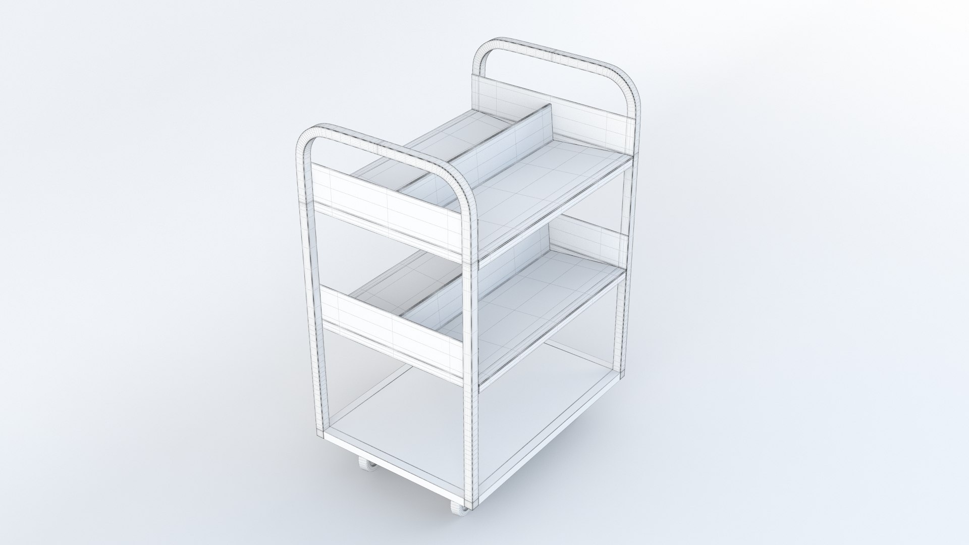 Library Trolley 3D Model - TurboSquid 1243599