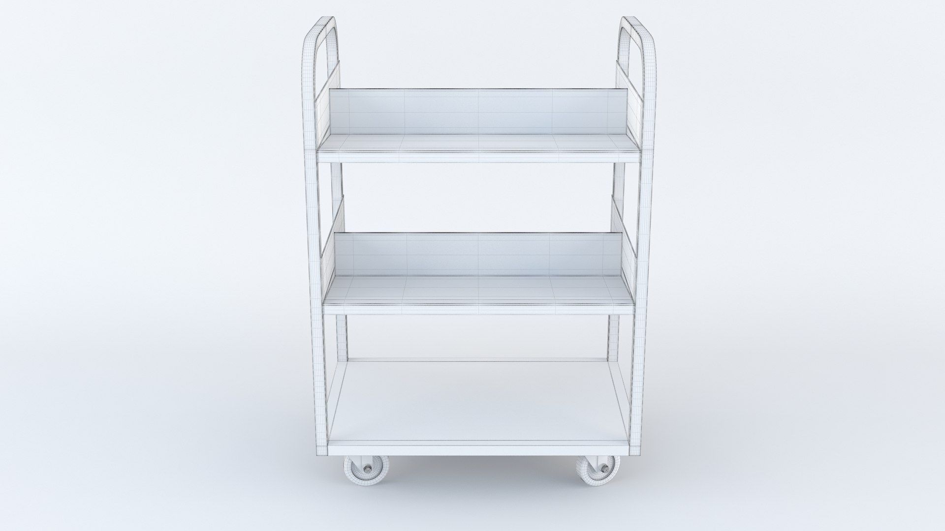 Library Trolley 3D Model - TurboSquid 1243599