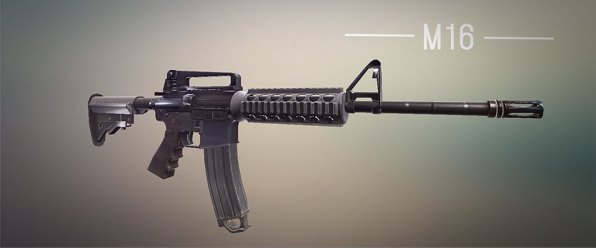 M16 Weapon 3d Max