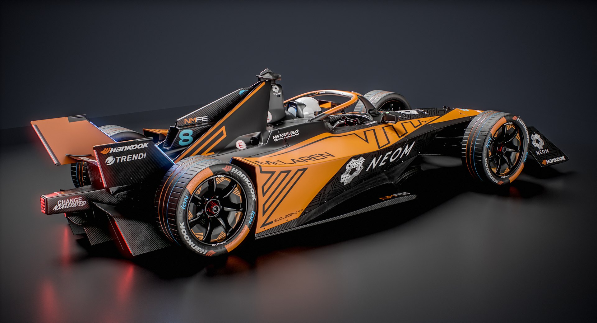 3D NEOM McLaren Formula E Team 2024 Gen3 Race Car - TurboSquid 2148147