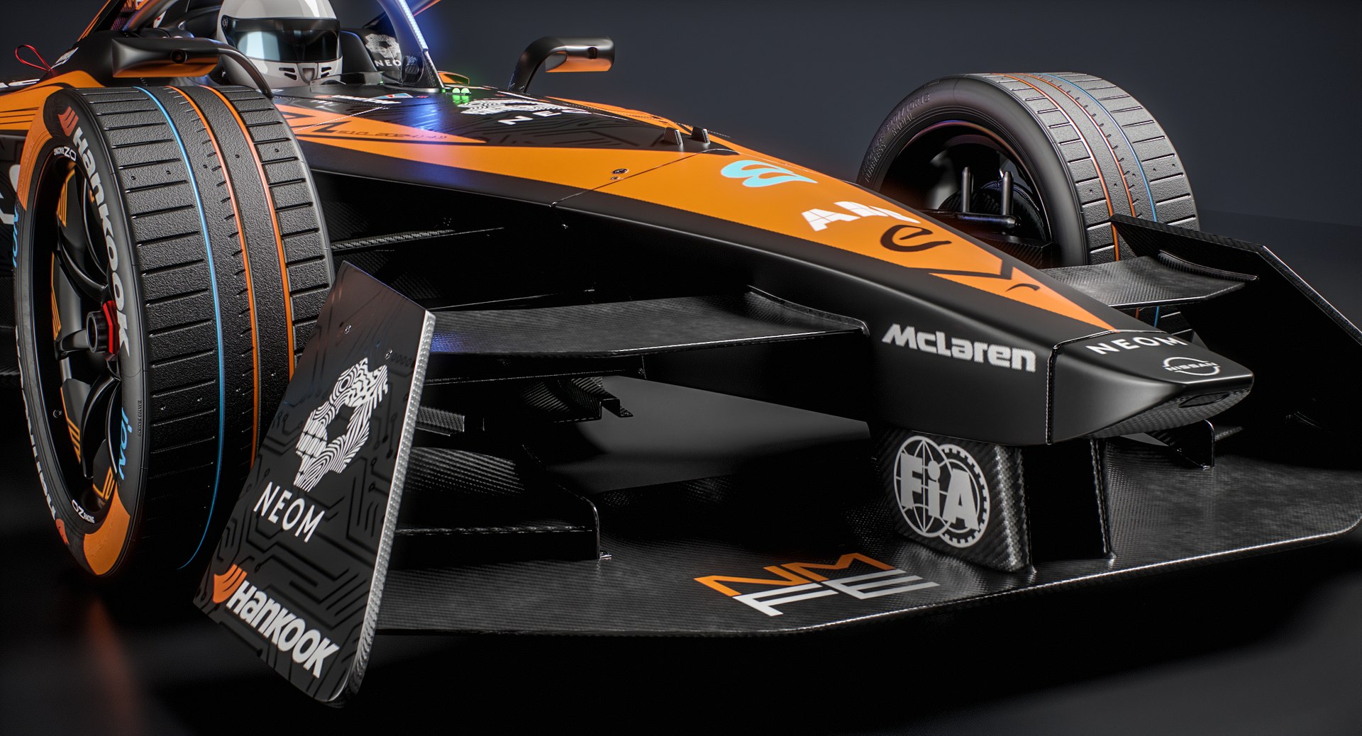 3D NEOM McLaren Formula E Team 2024 Gen3 Race Car - TurboSquid 2148147