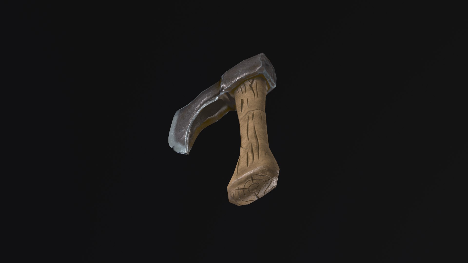 Single-bladed Axe 3D Model - TurboSquid 2349523