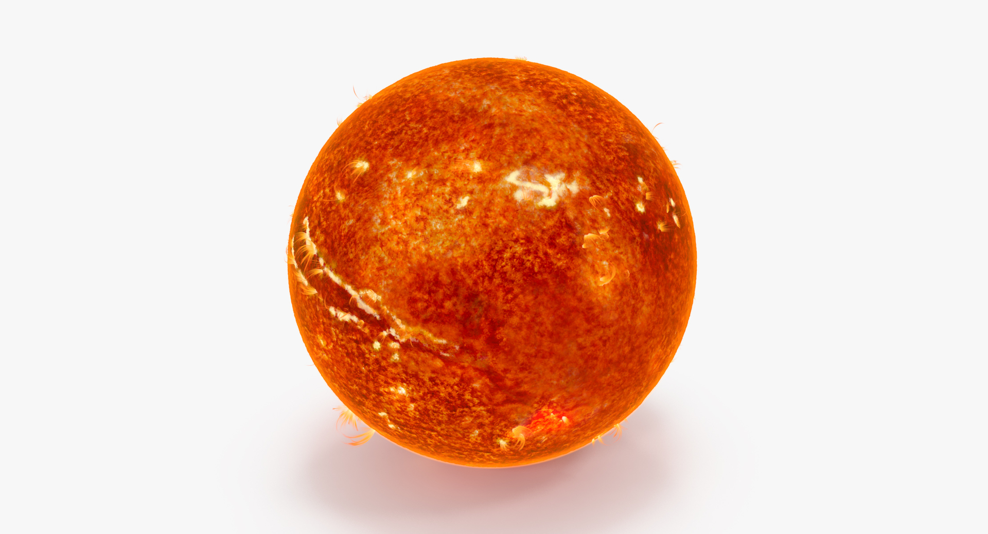3d Model Sun Photorealistic