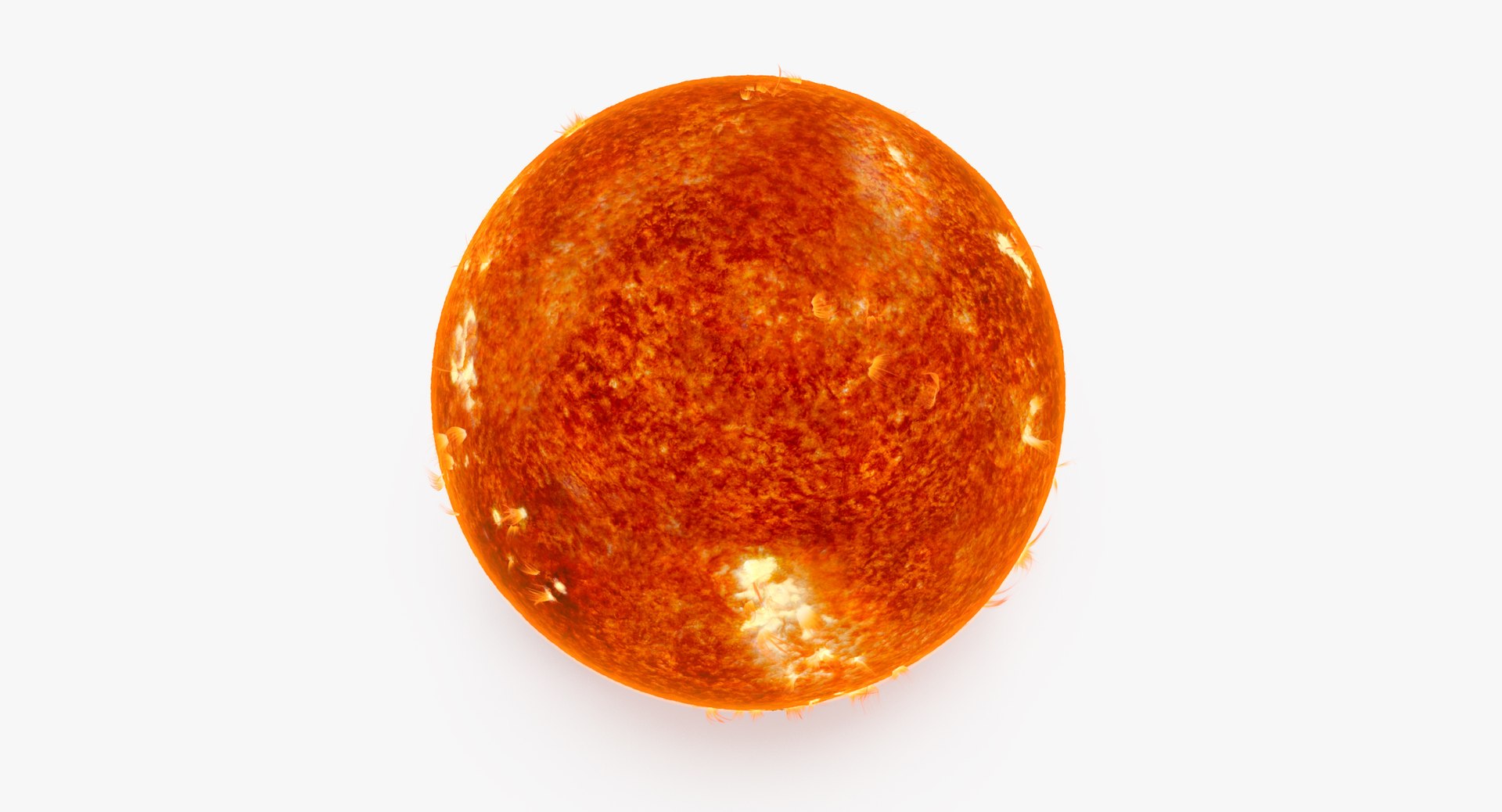 3d Model Sun Photorealistic