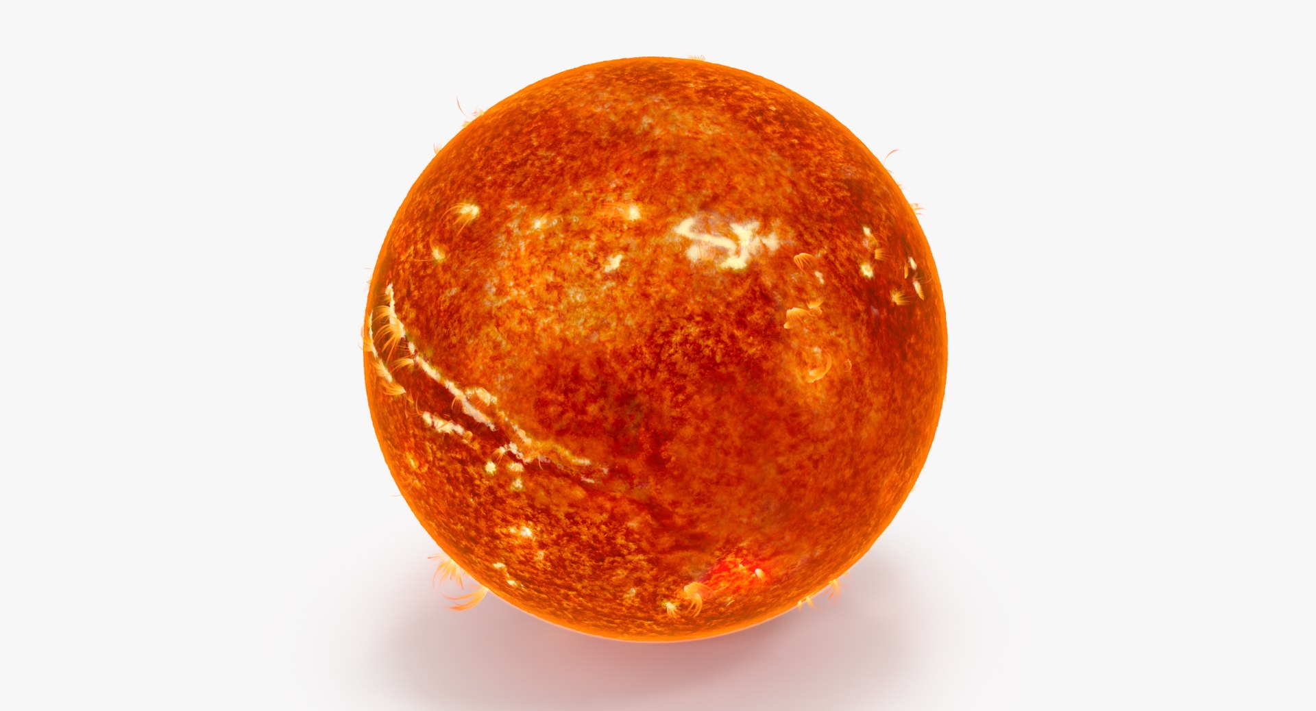 3d Model Sun Photorealistic