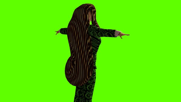 modelo 3d mujer en traje irreal gratis - TurboSquid 1585842