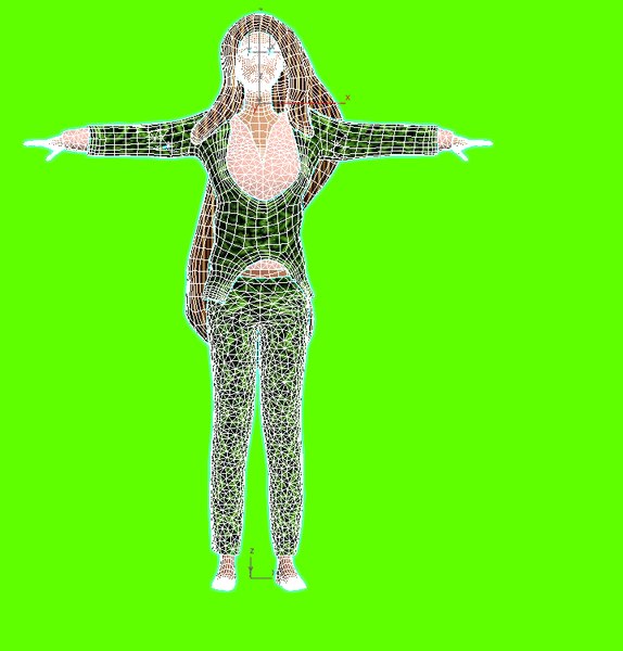 modelo 3d mujer en traje irreal gratis - TurboSquid 1585842
