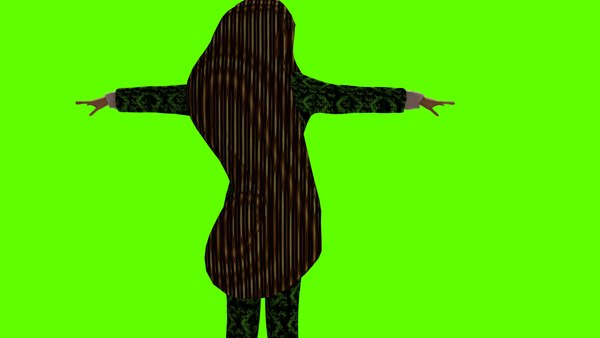 modelo 3d mujer en traje irreal gratis - TurboSquid 1585842