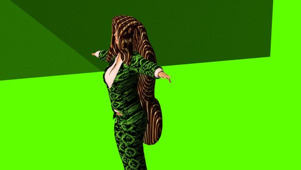 modelo 3d mujer en traje irreal gratis - TurboSquid 1585842