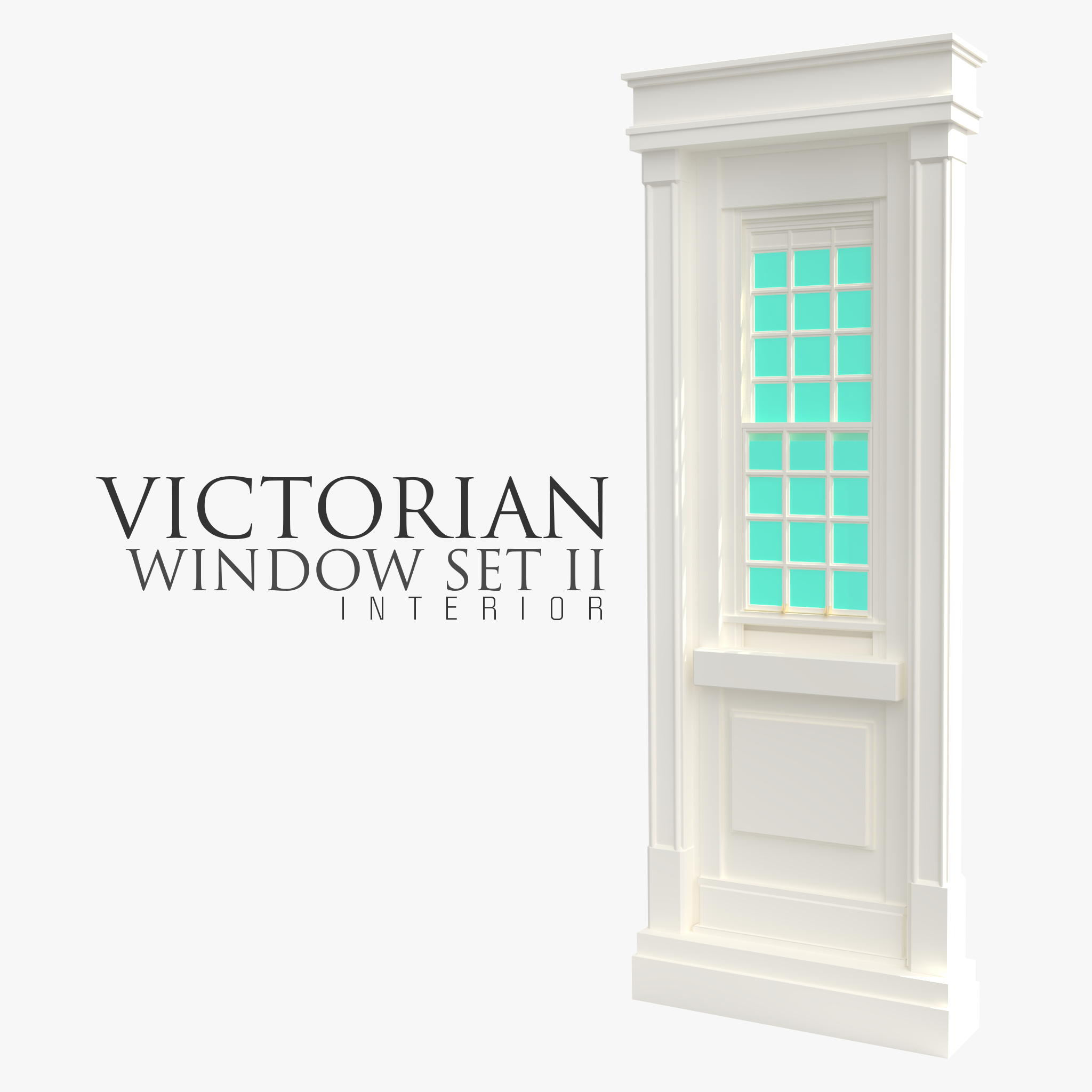 modelo 3d Conjunto de ventana victoriana II - TurboSquid 2023205