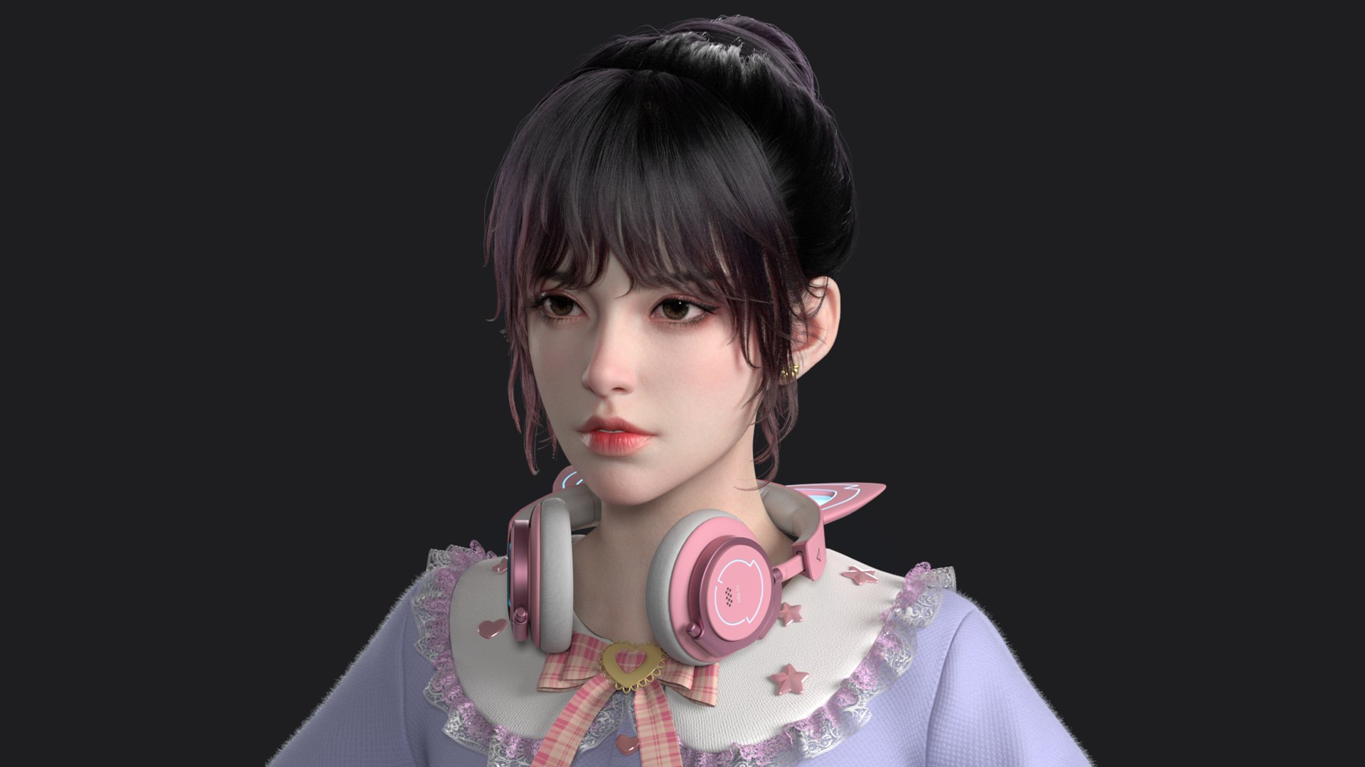 Beautiful Girls Virtual Idols Digital People 3D Model 3D - TurboSquid 2219272