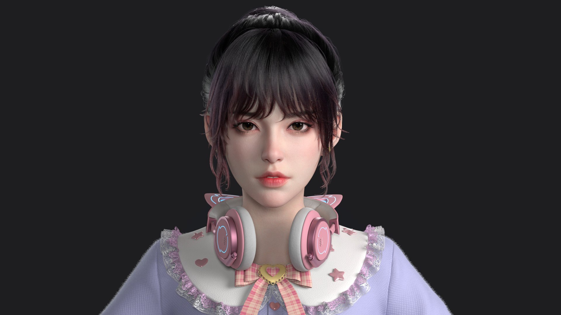 Beautiful Girls Virtual Idols Digital People 3D Model 3D - TurboSquid ...