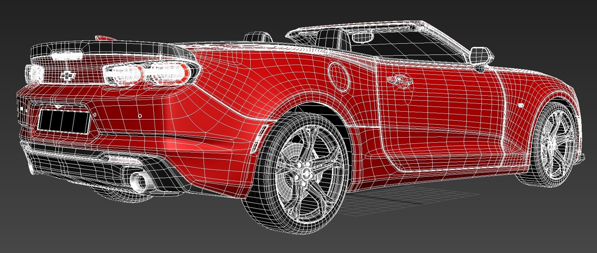 3D Chevrolet Camaro Convertible SS 1LE 2019 Model - TurboSquid 2216031