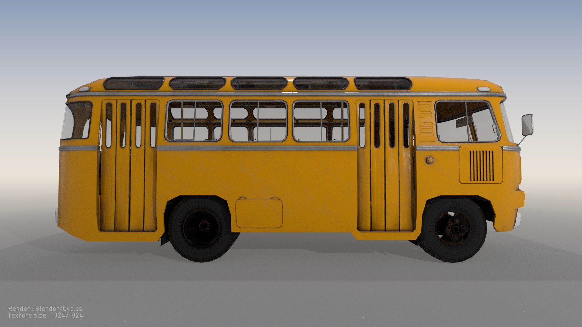 Bus Paz 3d Model
