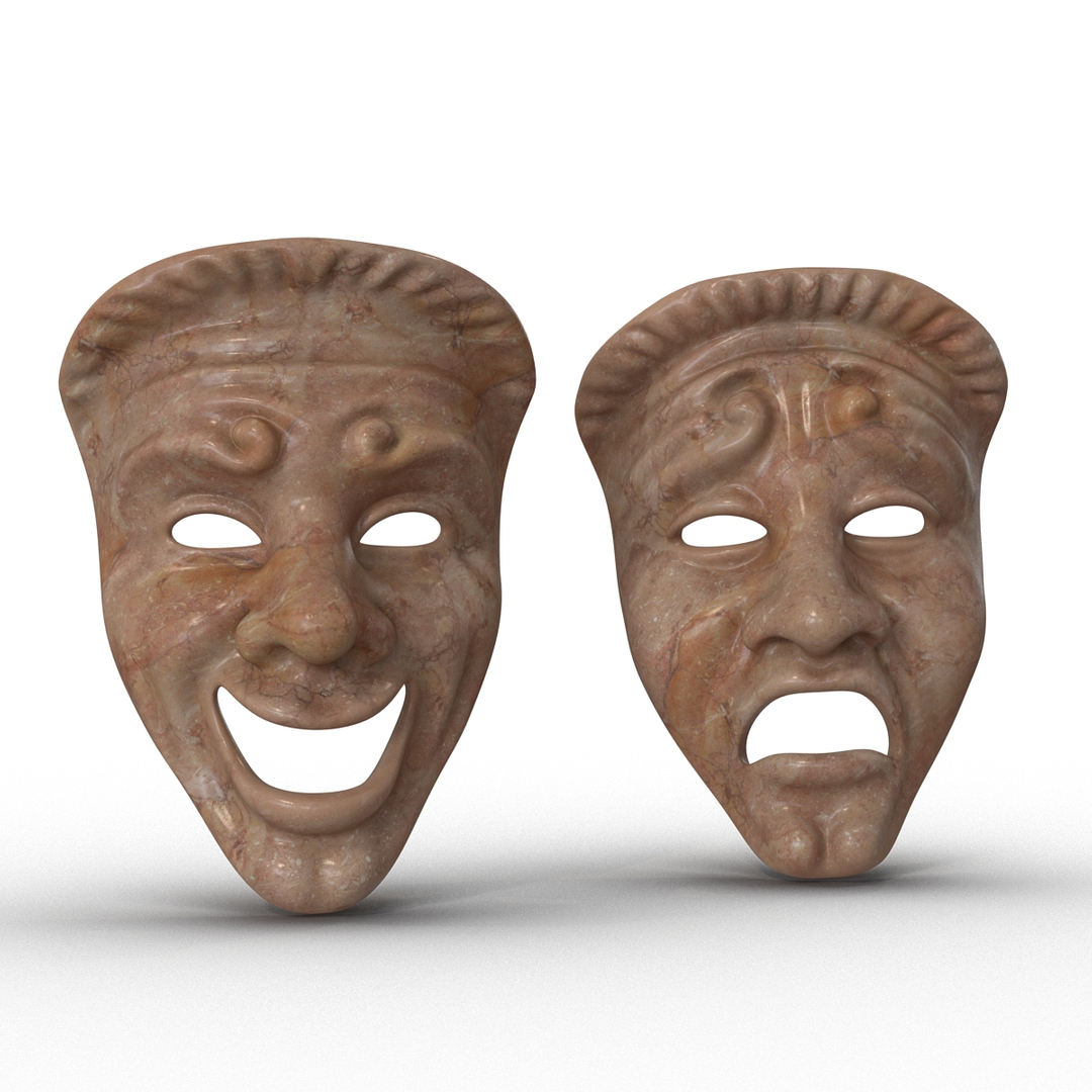 Max Theatre Masks Set Red