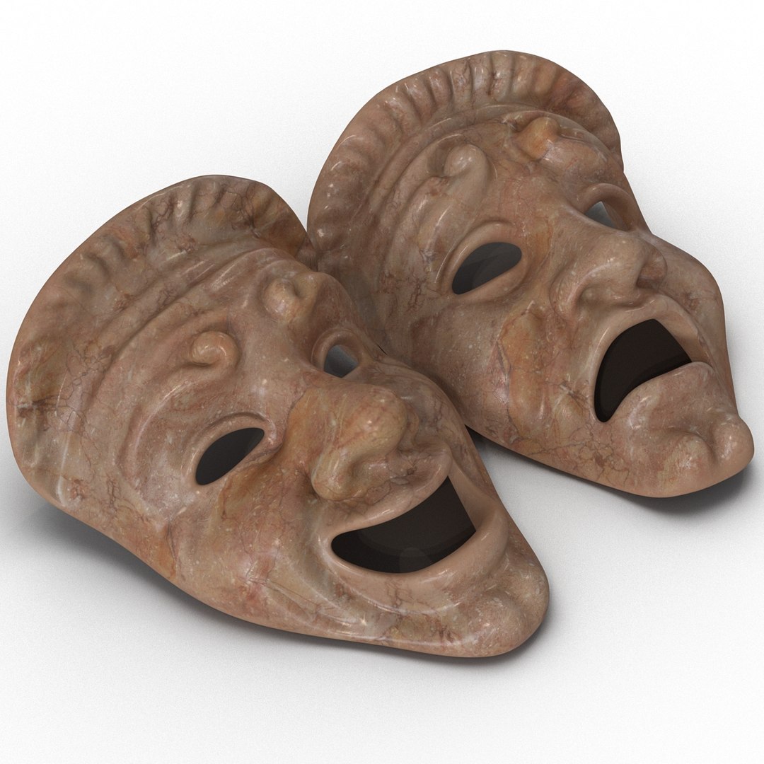 Max Theatre Masks Set Red