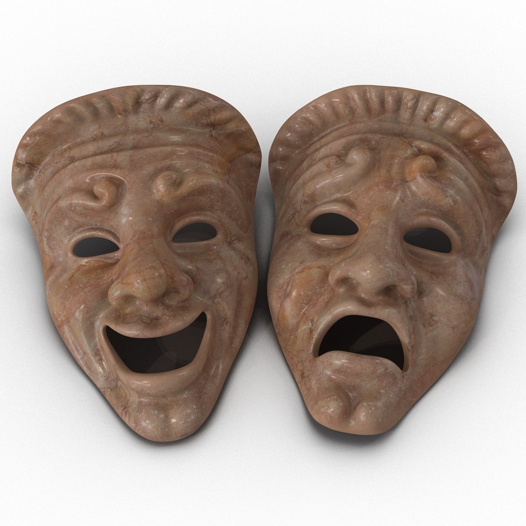Max Theatre Masks Set Red