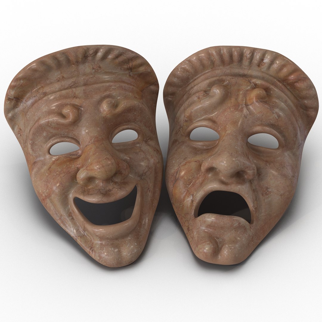 Max Theatre Masks Set Red