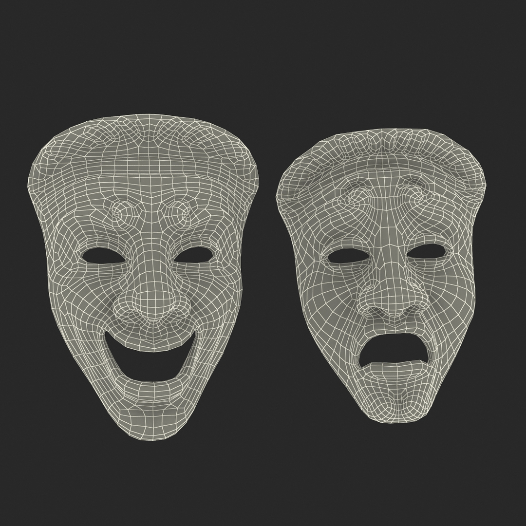 Max Theatre Masks Set Red