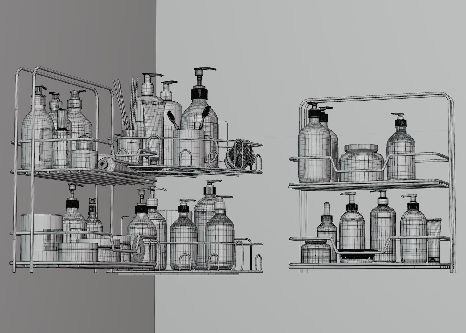 3D Bathroom Cosmetics Rack 03 - TurboSquid 2285791