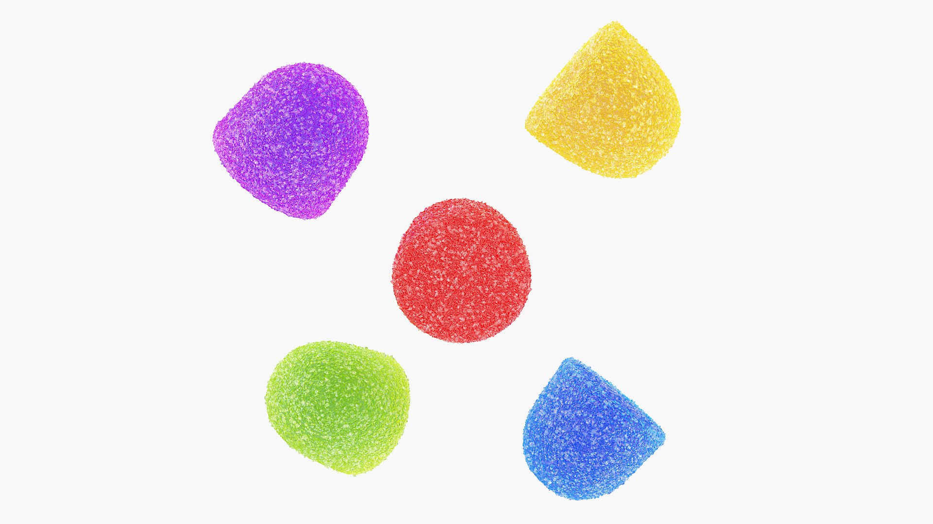 3D Gumdrops Model - TurboSquid 1765145