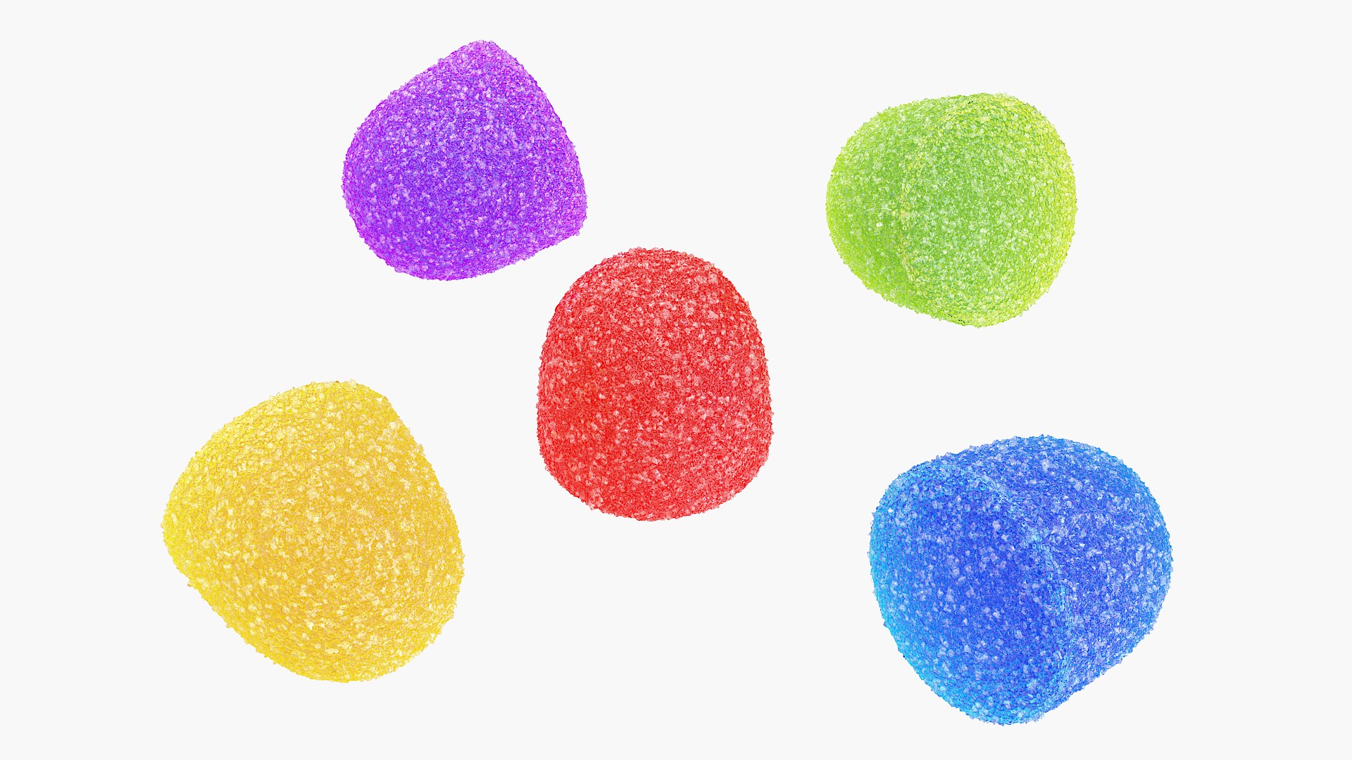 3D Gumdrops model - TurboSquid 1765145