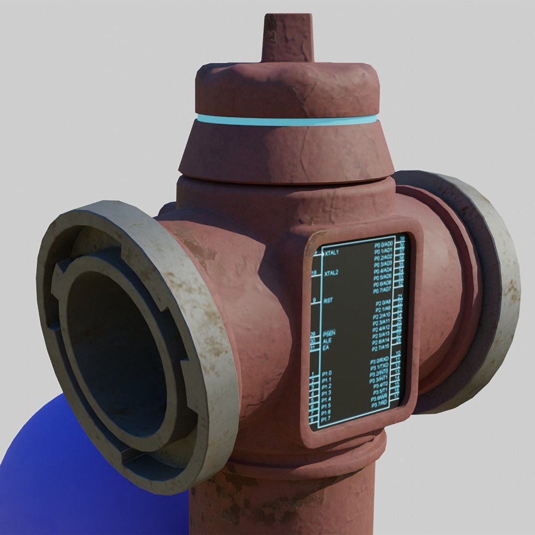 3D Cyberpunk Fire Hydrant Model - TurboSquid 1961031