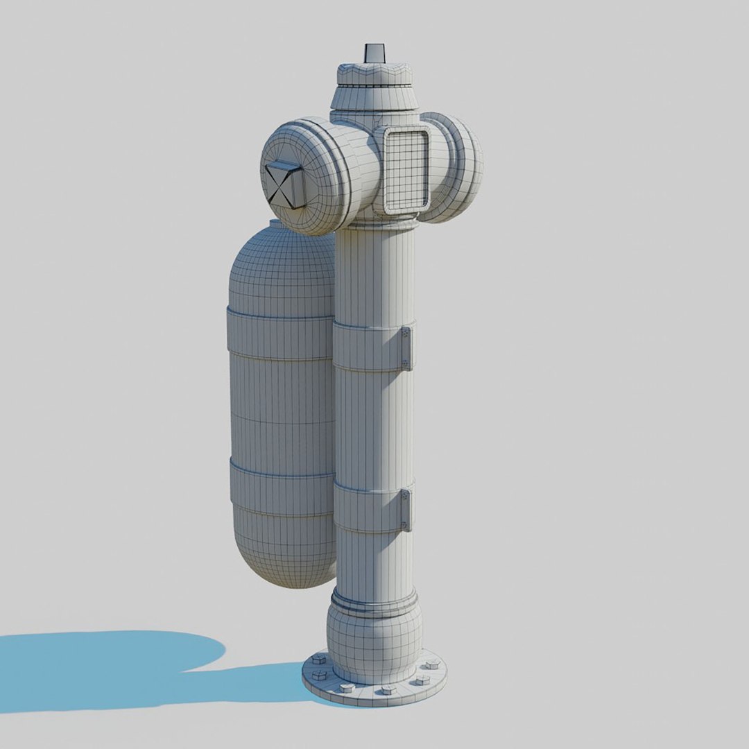 3D Cyberpunk Fire Hydrant Model - TurboSquid 1961031