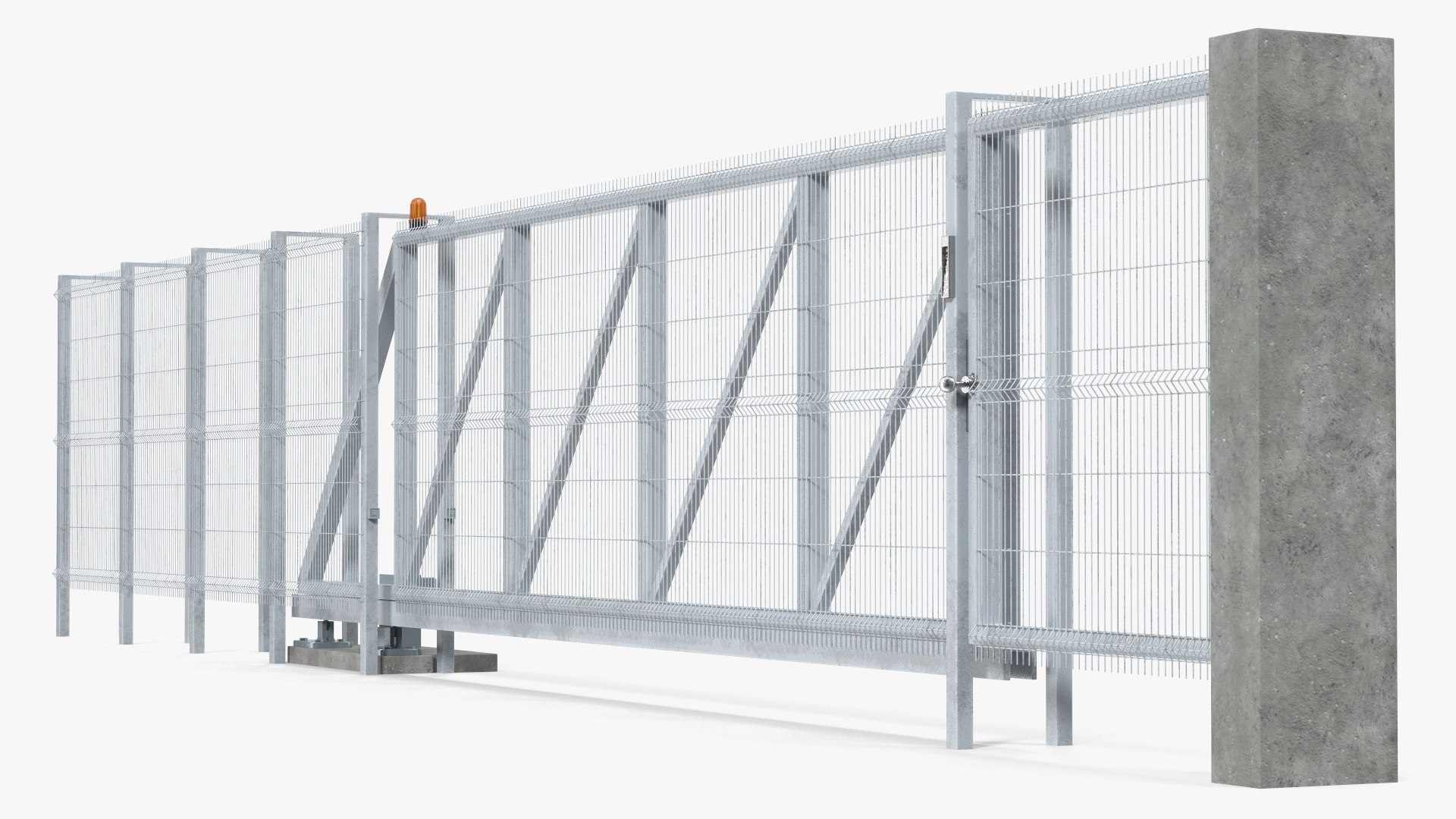 3D Industrial Mesh Gates Steel model - TurboSquid 2175149